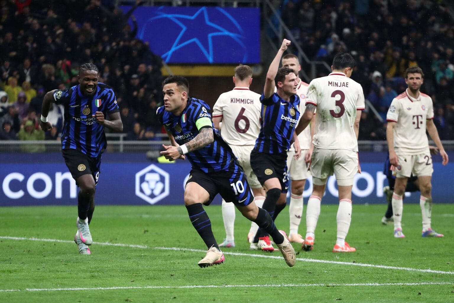 อินเตอร์ มิลาน เสมอ บาเยิร์น 2-2 ลิ่วรอบรอง UCL สกอร์รวม 4-3